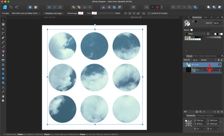 Mettre une Image dans une Forme avec Affinity Designer - BeBo