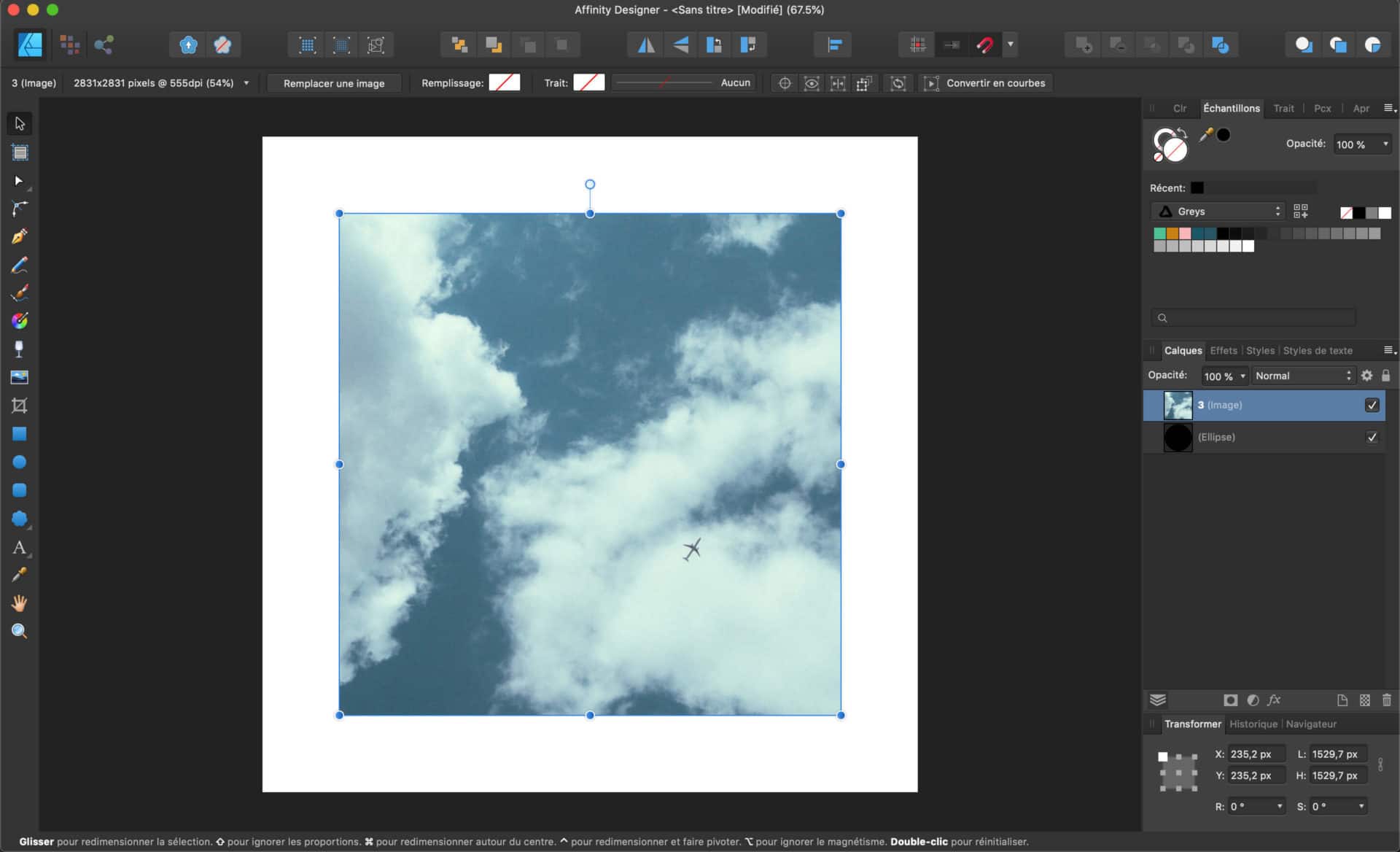 Mettre une Image dans une Forme avec Affinity Designer - BeBo